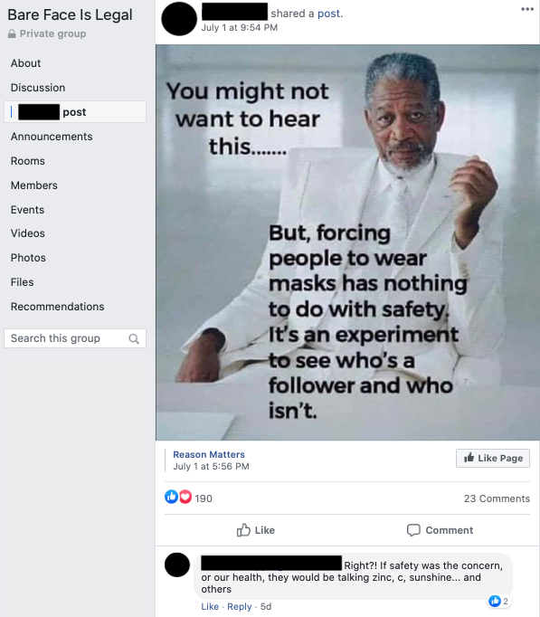 Anti-mask Facebook groups are rife with dangerous misinformation about ... Anti-mask Facebook groups are rife with dangerous misinformation about ...